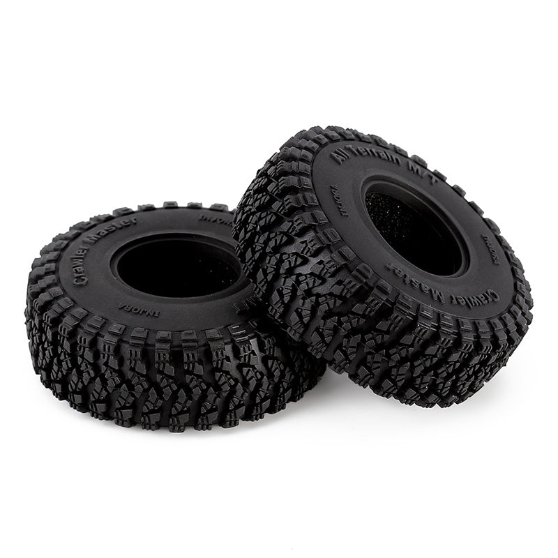 INJORA 1.0" 58*20mm All Terrain Crawl Master Tires for 1/24 RC Crawler