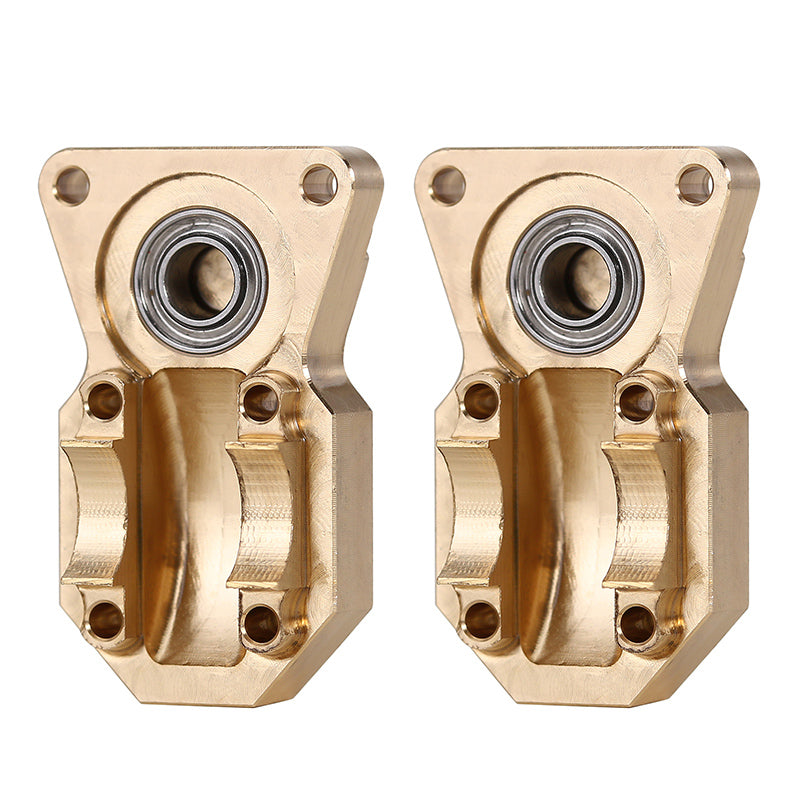 INJORA 2pcs 10g/pcs Heavy Front Rear Brass Diff Covers for Axial SCX24