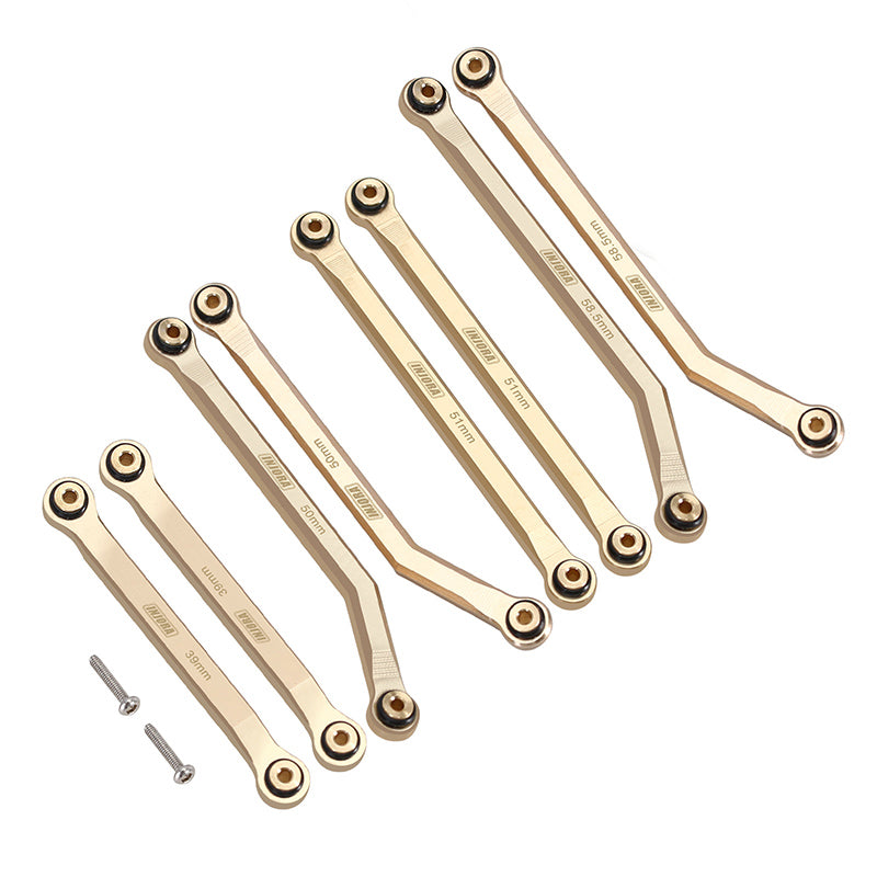 [US Warehouse] INJORA 8PCS 37g Heavy Brass High Clearance Chassis 4 Li