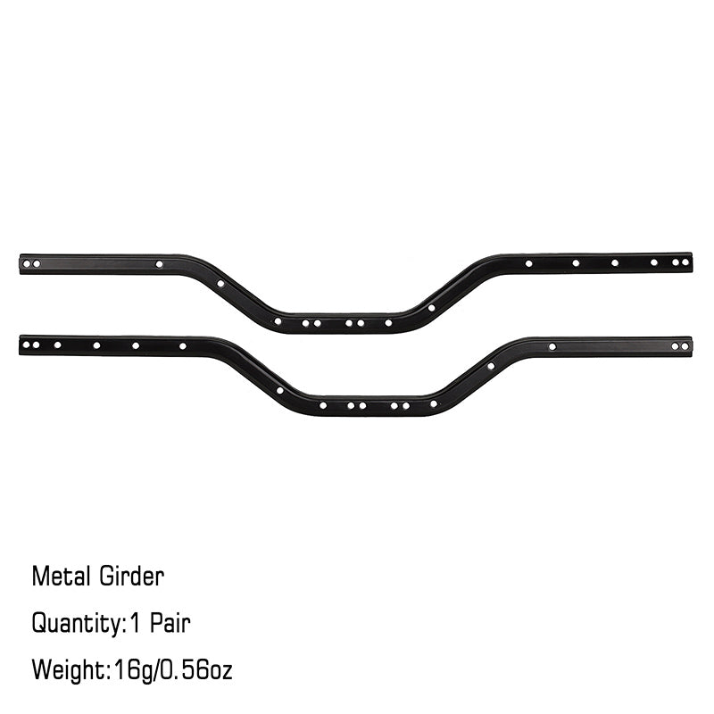 INJORA 1 Pair Metal Girders, Chassis Frame Rails for 1/24 SCX24
