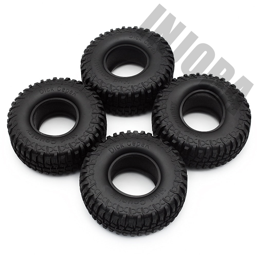 INJORA 4PCS 1.9" 100*39mm Rubber Tires for 1/10 RC Crawler