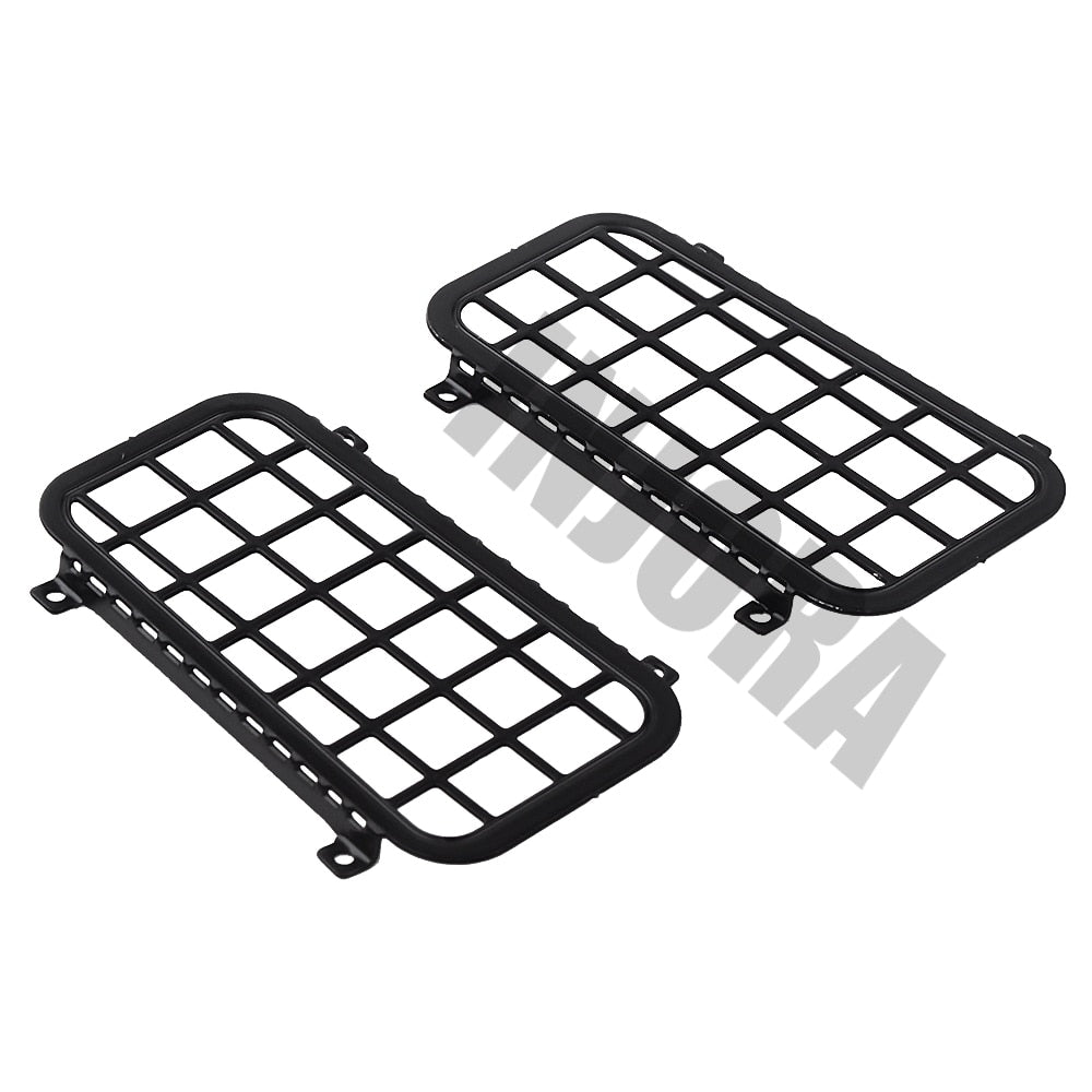 INJORA 5PCS Metal Window Mesh Protective Net for Traxxas TRX-4 Defende
