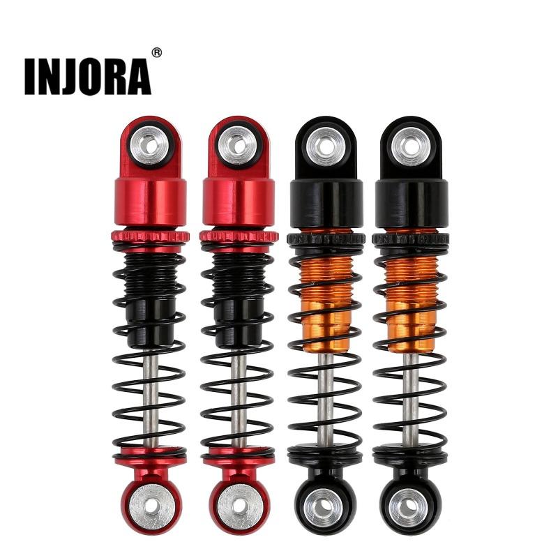 INJORA 32mm Aluminum Threaded Mini Shock Absorber Spring Damper for Ax