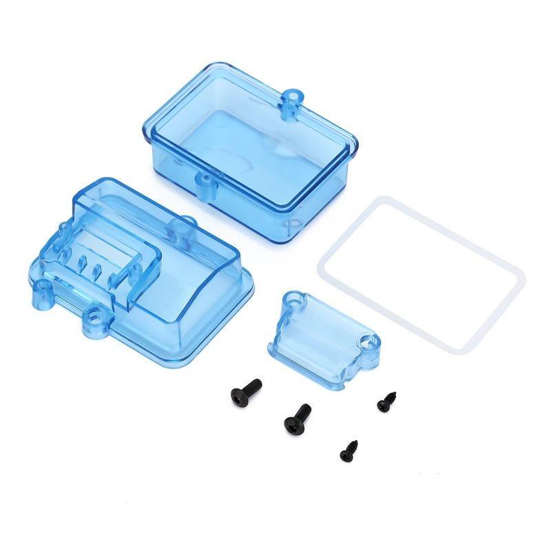 INJORA 1PCS Blue Plastic Waterproof Radio Device Receiver Box for 1/10