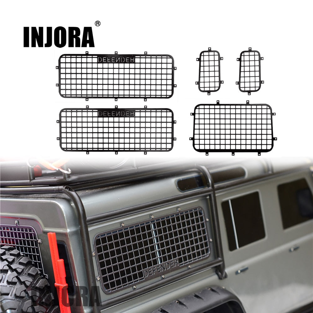 INJORA Metal Window Mesh Protective Net for Traxxas TRX-4